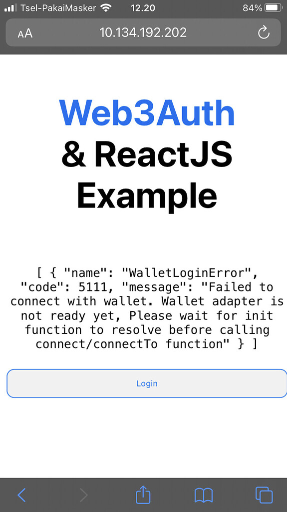 Web3Auth No Modal SDK Is Not Working With Metamask Adapter On Mobile