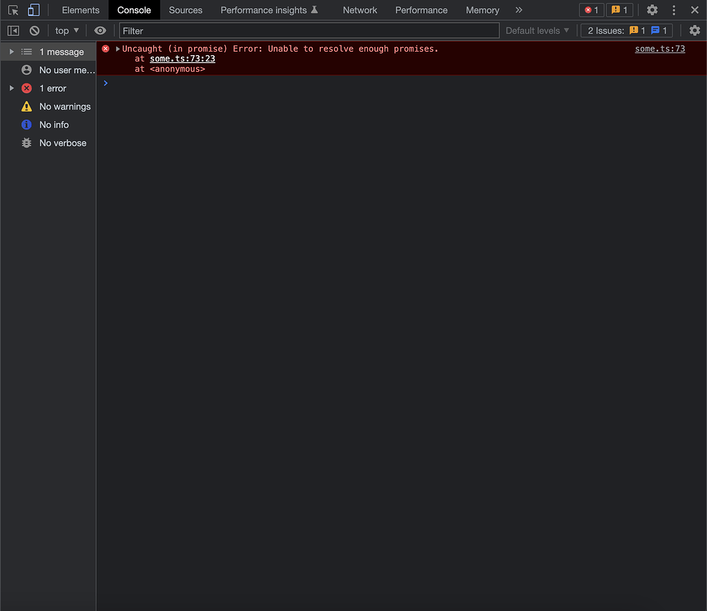Single Factor Auth Error Unable To Resolve Enough Promises Single