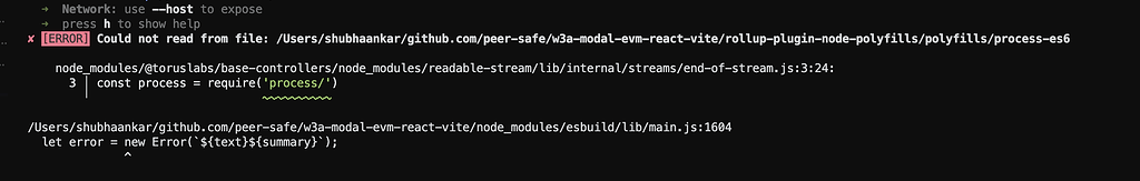 Vite React Example Not Working Web Modal SDK Web3Auth Community