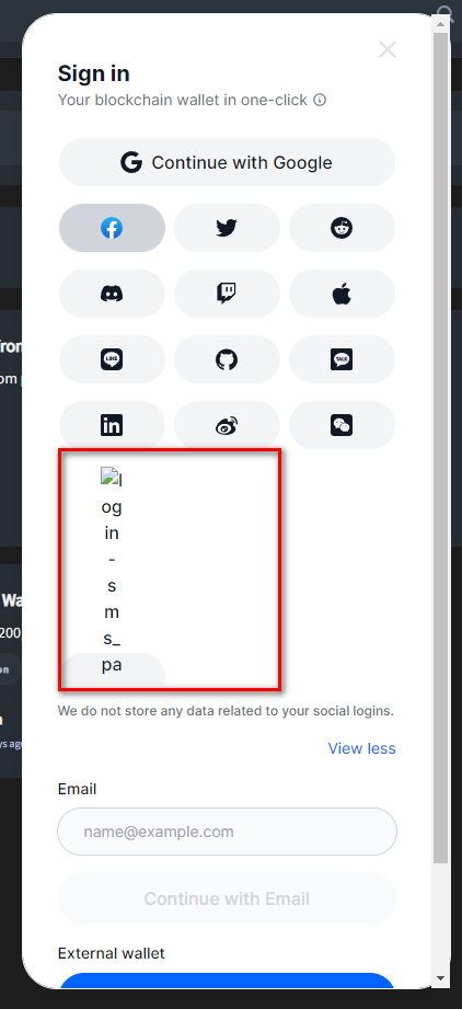 Web3auth Login Sms Ui Issue [legacy] Github Discussions Web3auth Community