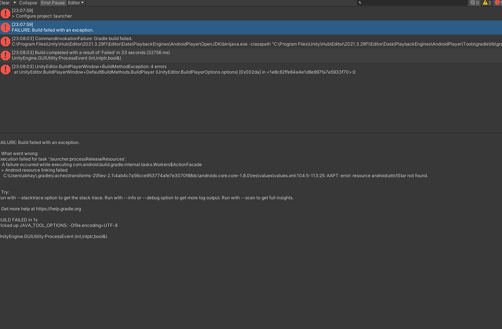 Android Build failed: Workers$ActionFacade - PnP Unity SDK - Web3Auth ... Android Build failed: Workers$ActionFacade - PnP Unity SDK - Web3Auth ...