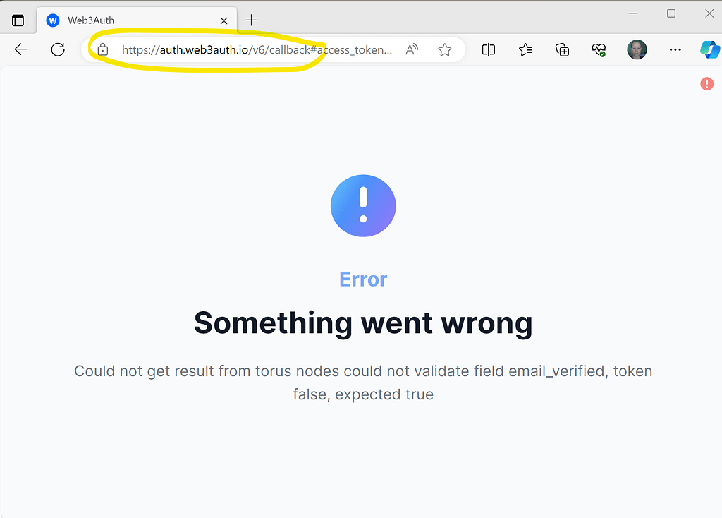 Authentication not redirecting back to application after error - Help ... Authentication not redirecting back to application after error - Help ...